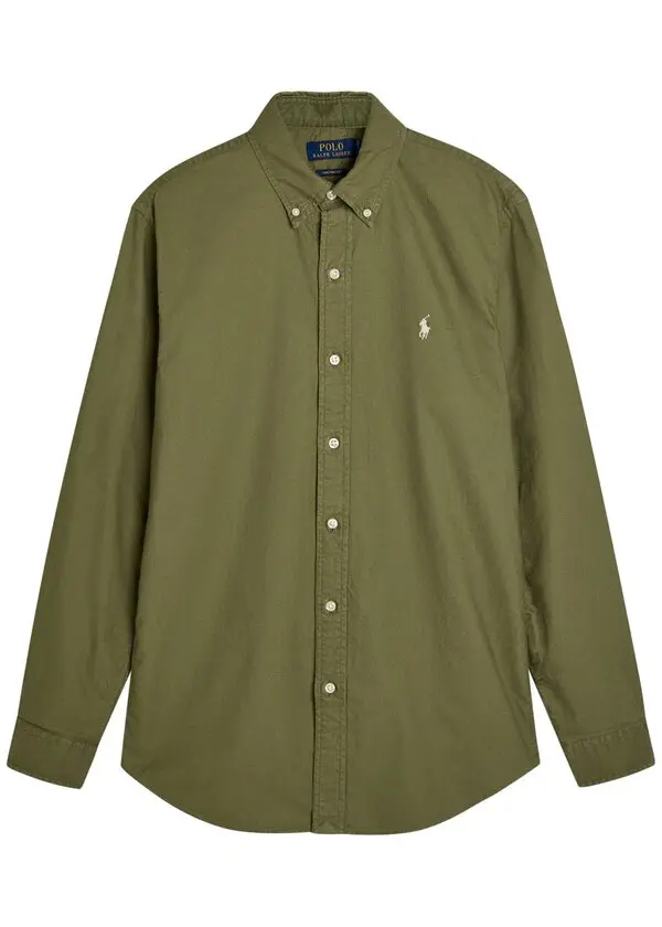 Polo Ralph Lauren Logo-embroidered Cotton Shirt - Green