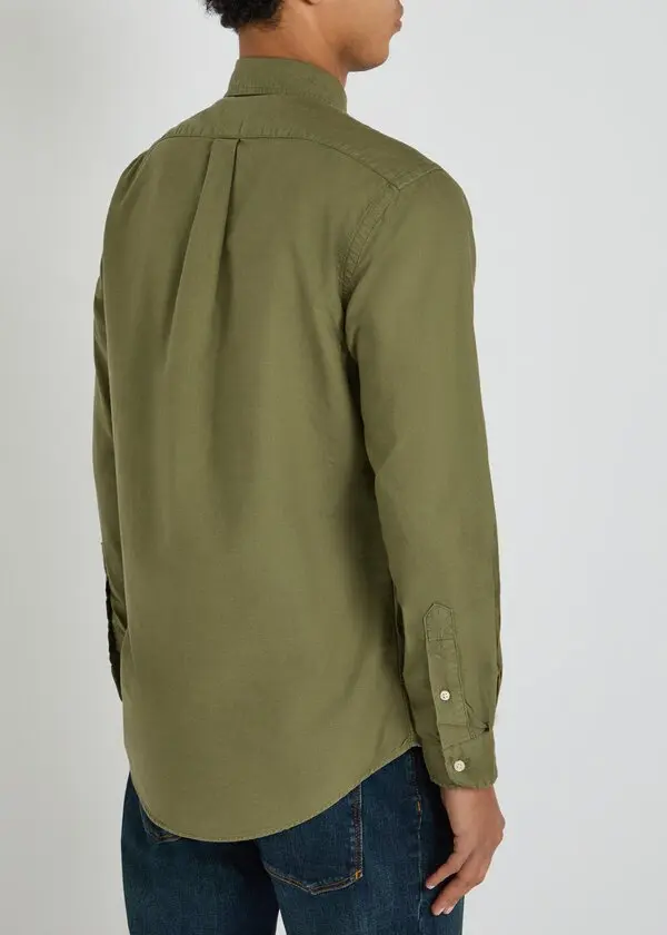 Polo Ralph Lauren Logo-embroidered Cotton Shirt - Green