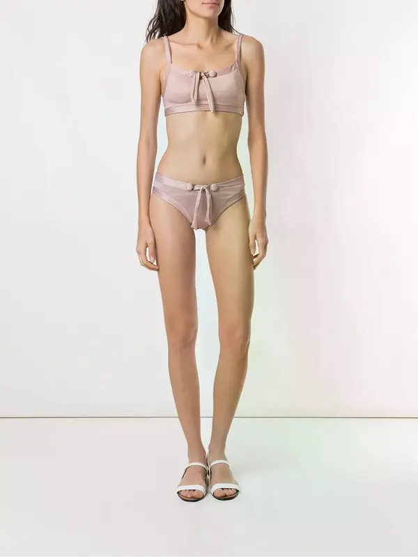 AMIR SLAMA Front Tie Detail Bikini Set