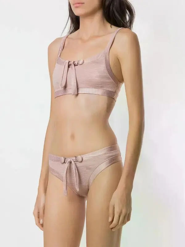 AMIR SLAMA Front Tie Detail Bikini Set