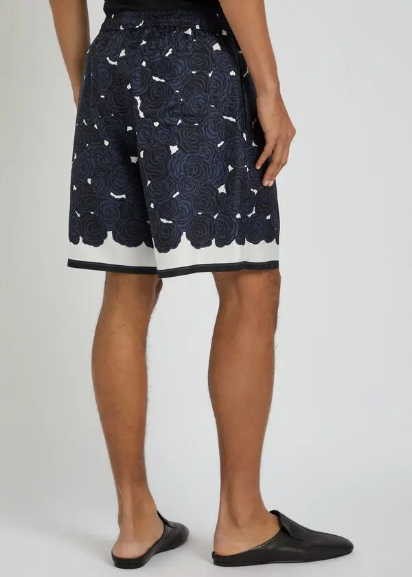 Givenchy Floral-print Silk Shorts