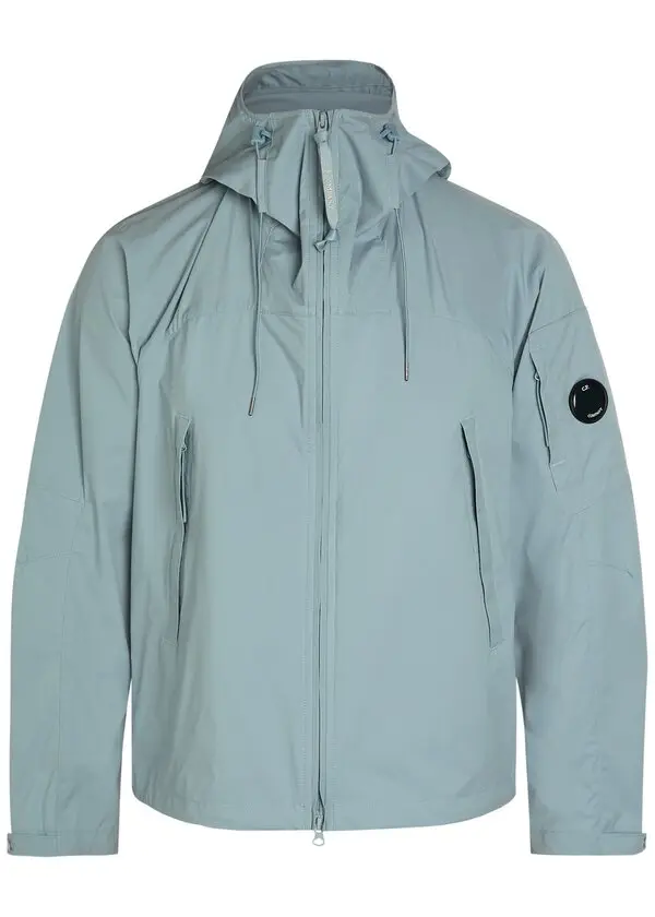 C.P. COMPANY Hooded Pro-tek Shell Jacket - Silver