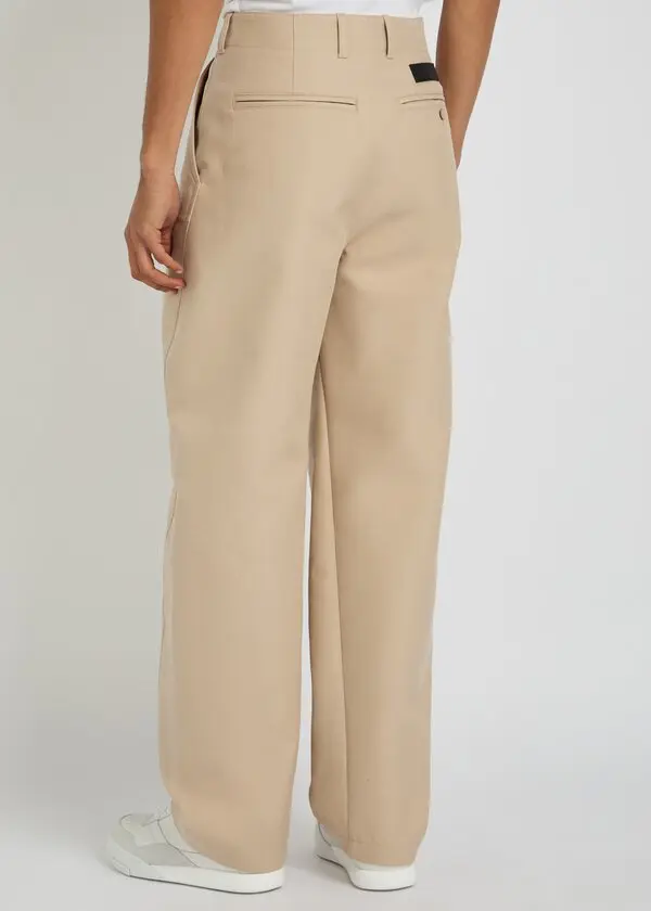 Givenchy Couture Workwear Wide-leg Cotton Trousers