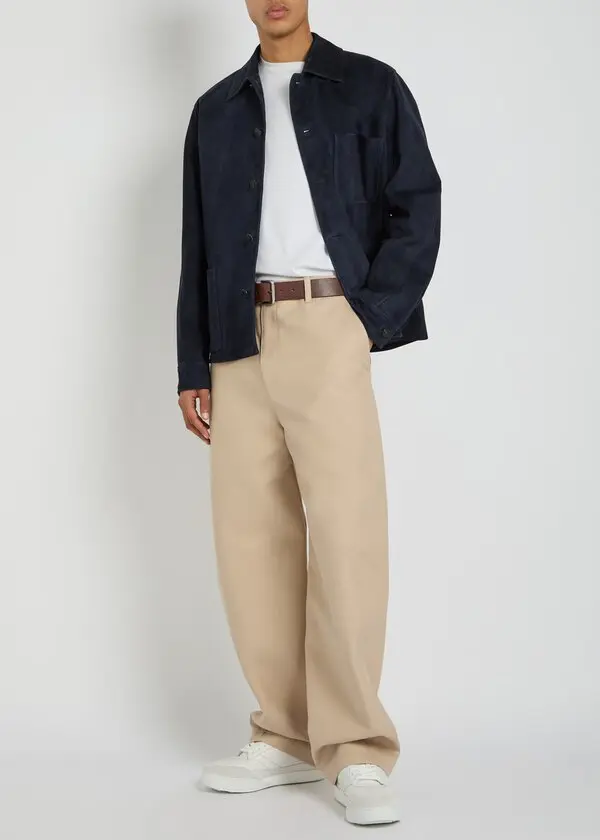 Givenchy Couture Workwear Wide-leg Cotton Trousers