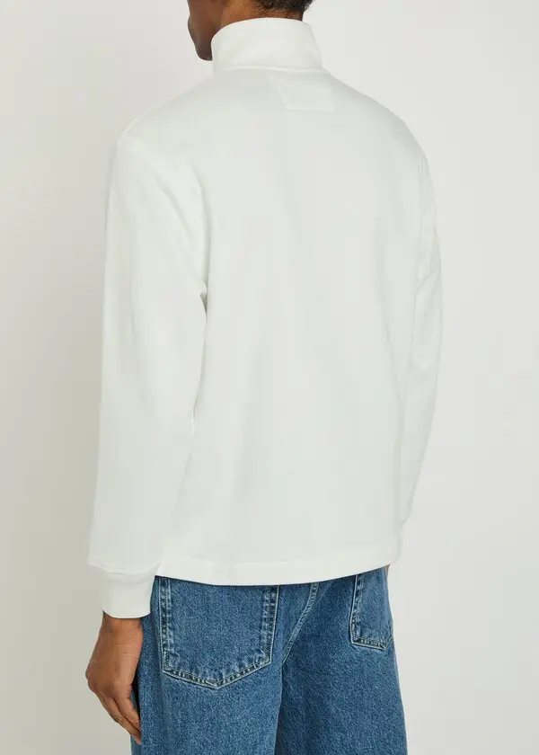 C.P. COMPANY Logo-embroidered Cotton Sweatshirt