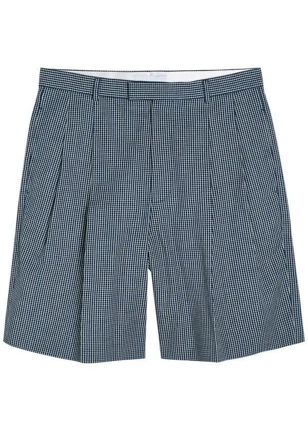 Givenchy Checked Cotton Shorts