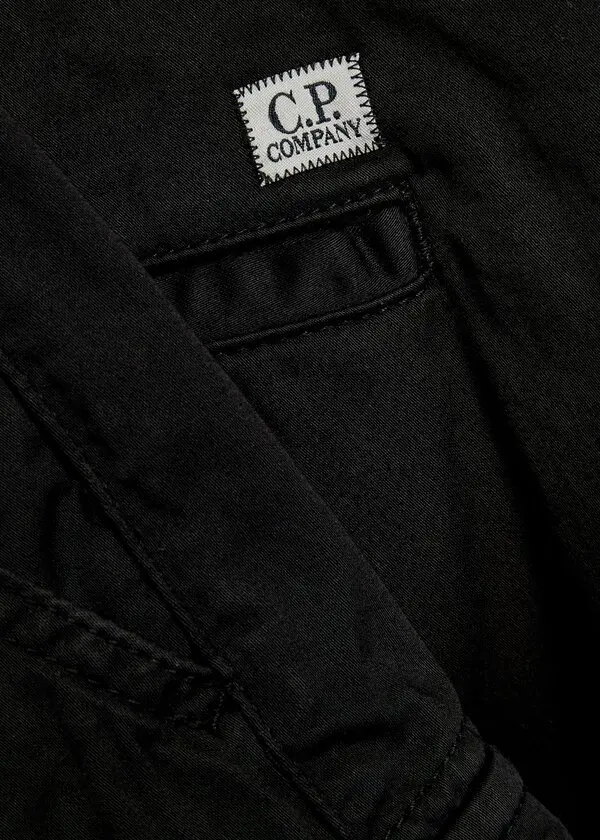 C.P. COMPANY Logo Stretch-cotton Cargo Shorts