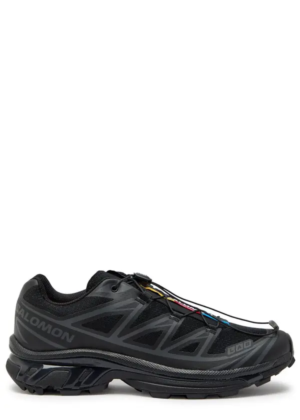 SALOMON Xt-6 Panelled Mesh Sneakers - Black