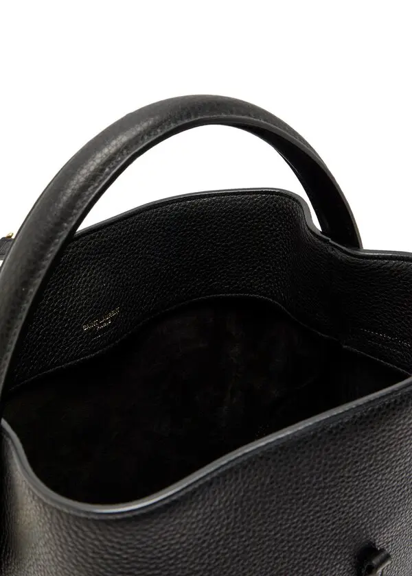 Saint Laurent Le 37 Grained Leather Bucket Bag - Black