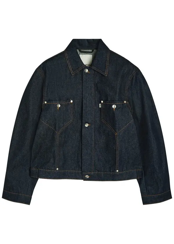 You Must Create Raw Panelled Denim Jacket