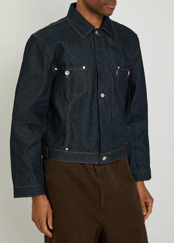 You Must Create Raw Panelled Denim Jacket