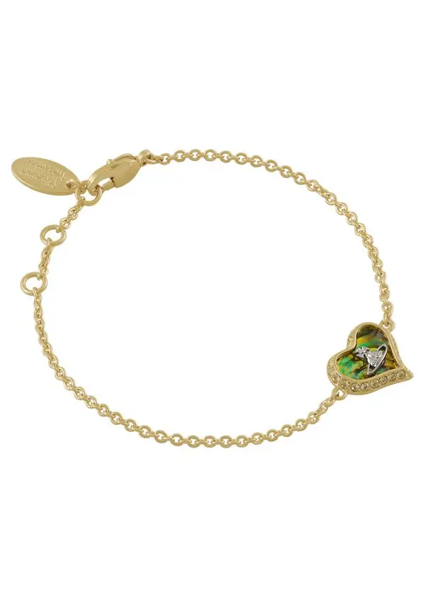 VIVIENNE WESTWOOD Petra Heart Crystal-embellished Bracelet