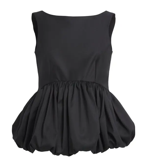 RÓHE Virgin Wool-silk Peplum Top