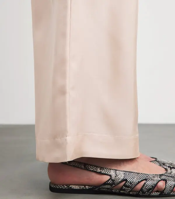 RÓHE Silk Relaxed Straight Trousers