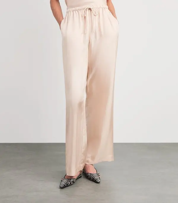 RÓHE Silk Relaxed Straight Trousers