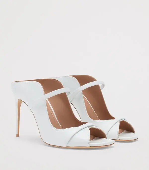 MALONE SOULIERS Nappa Leather Noah Heeled Sandals - White