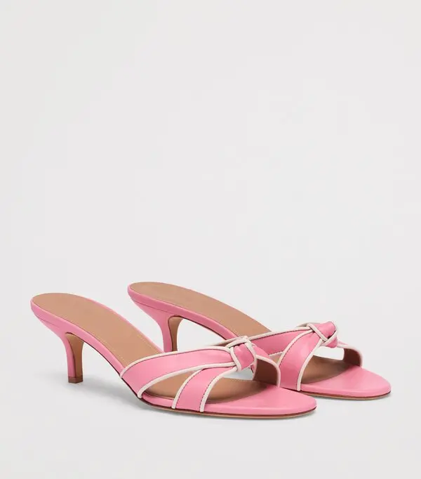 MALONE SOULIERS Leather Raquel Heeled Sandals 45 - Pink