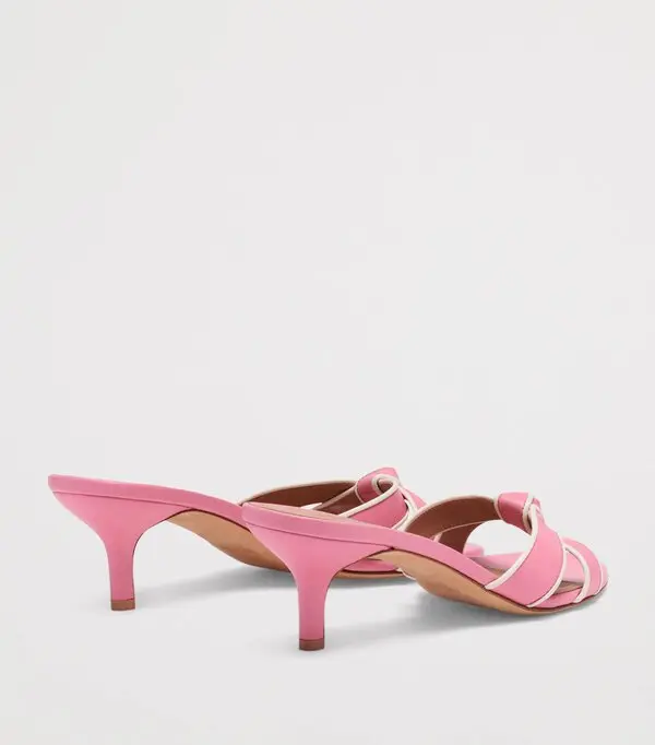 MALONE SOULIERS Leather Raquel Heeled Sandals 45 - Pink