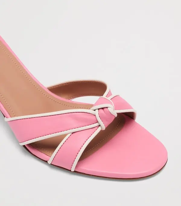 MALONE SOULIERS Leather Raquel Heeled Sandals 45 - Pink