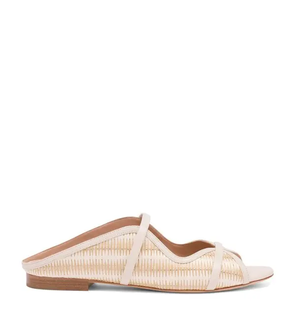 MALONE SOULIERS Raffia Norah Sandals - Beige
