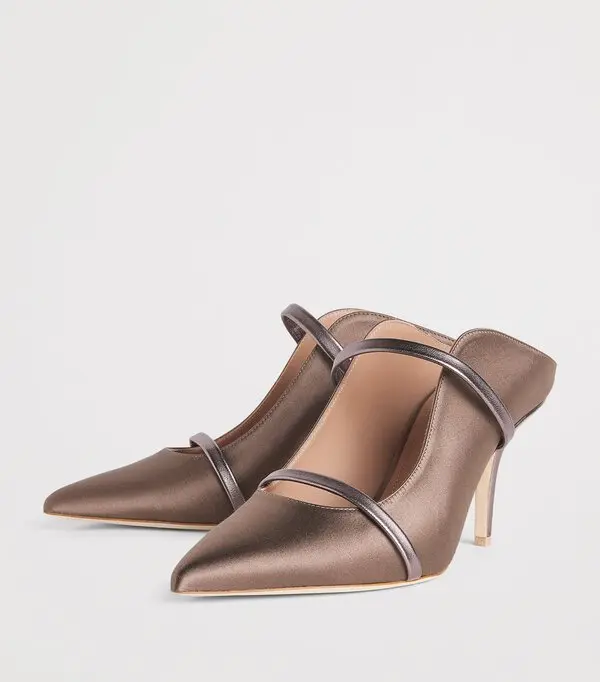 MALONE SOULIERS Maureen 70 Heeled Mules - Nude