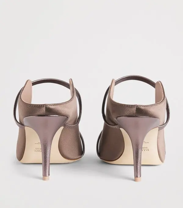 MALONE SOULIERS Maureen 70 Heeled Mules - Nude