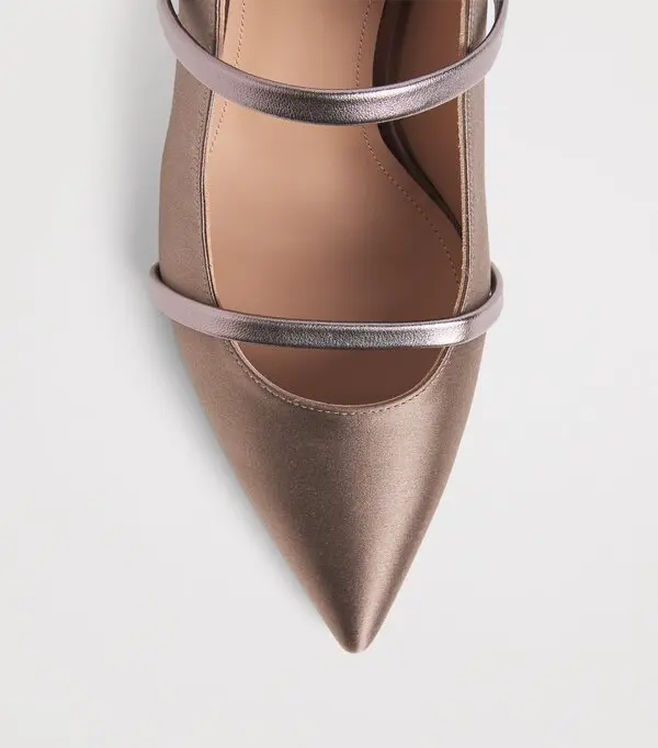 MALONE SOULIERS Maureen 70 Heeled Mules - Nude