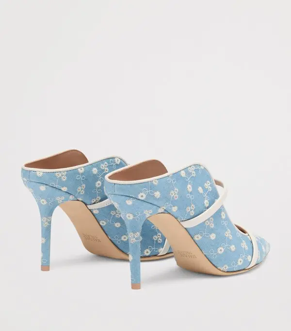 MALONE SOULIERS Maureen Heeled Mules - Blue