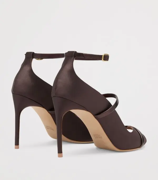 MALONE SOULIERS Satin Cynthia Heeled Sandals 90