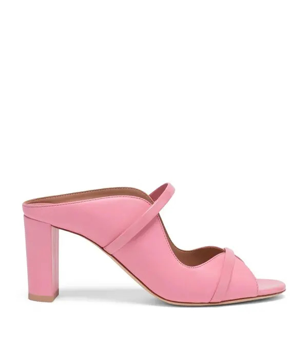 MALONE SOULIERS Leather Norah Heeled Sandals 70 - Pink