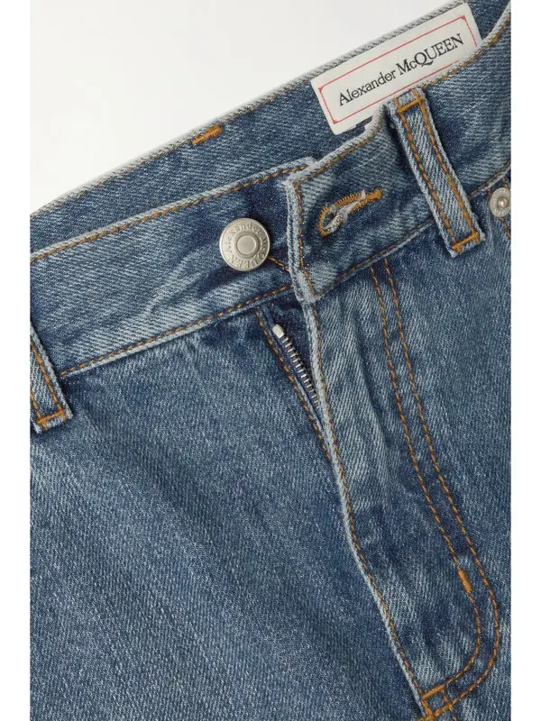 Alexander McQueen Mid-rise Straight-leg Jeans