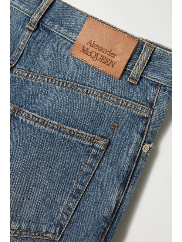 Alexander McQueen Mid-rise Straight-leg Jeans