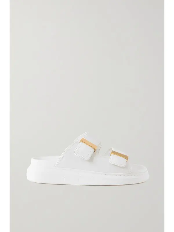 Alexander McQueen Leather Exaggerated Sole Sandals