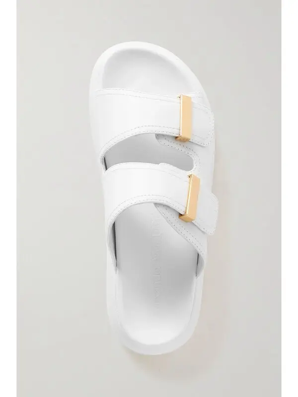 Alexander McQueen Leather Exaggerated Sole Sandals