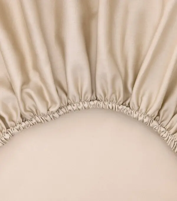 YVES DELORME Triomphe Fitted Sheet - Beige