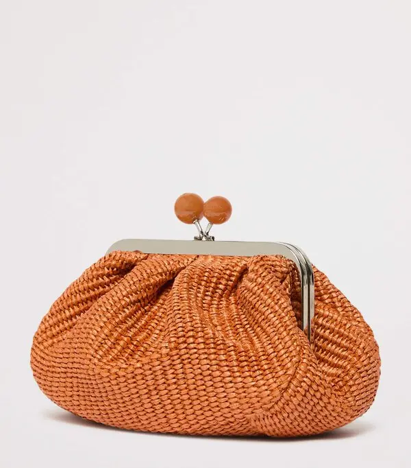 Max Mara Small Woven Pasticcino Clutch - Pink