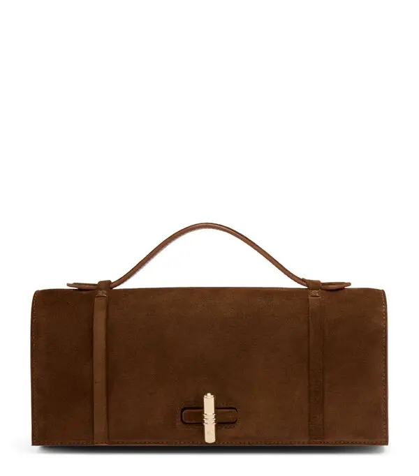 MALONE SOULIERS Suede May Clutch - Brown