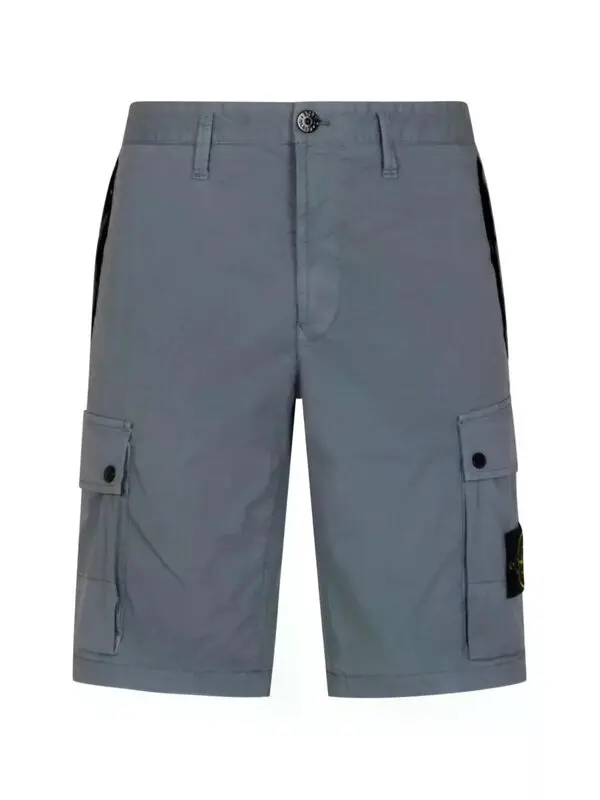 Stone Island Cargo-pocket Bermuda Shorts - Blue