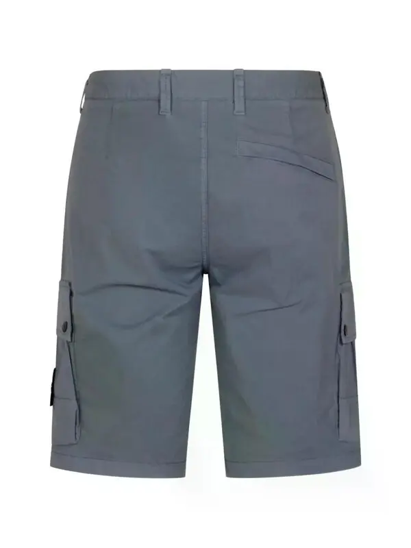 Stone Island Cargo-pocket Bermuda Shorts - Blue