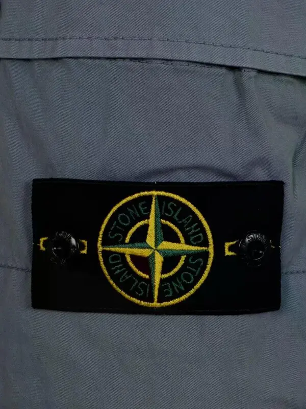Stone Island Cargo-pocket Bermuda Shorts - Blue