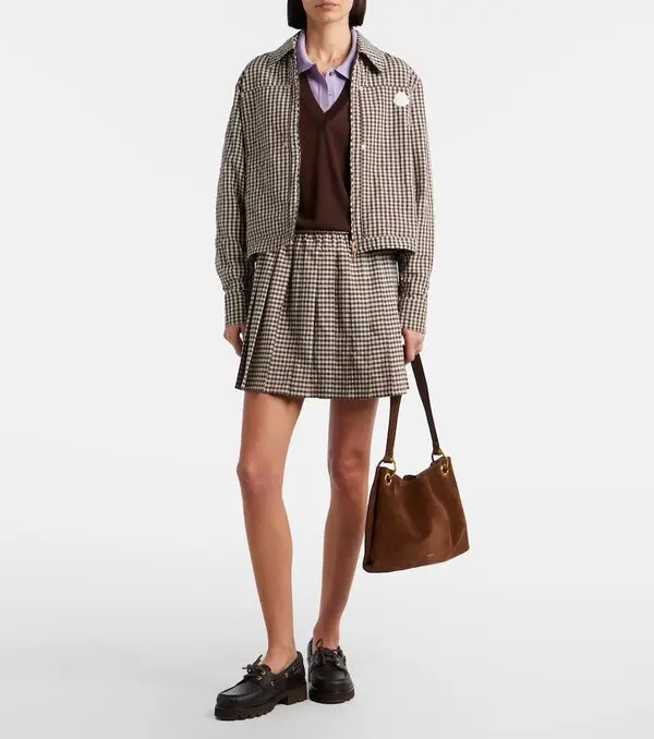 Moncler Checked Cotton-blend Jacket
