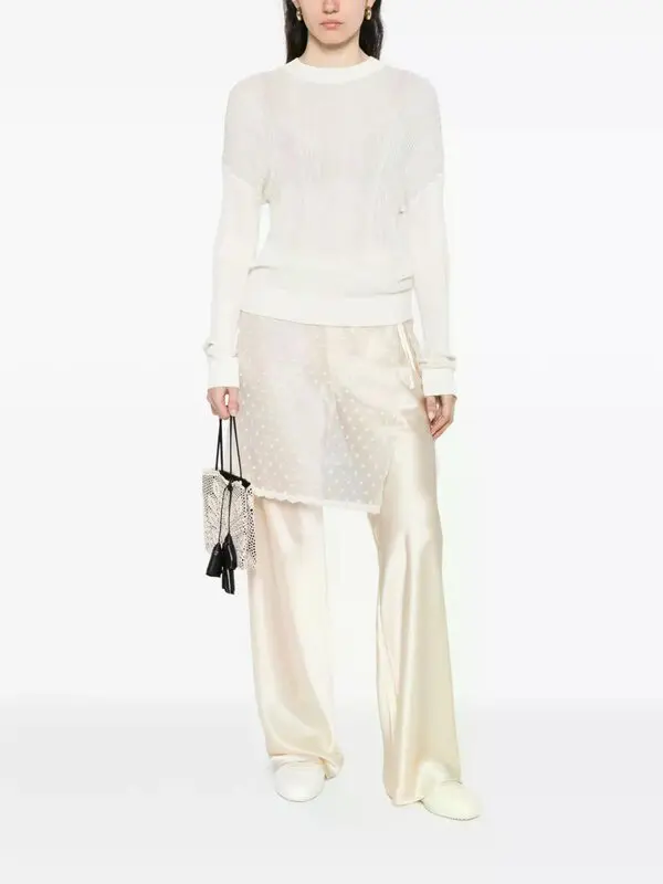 Eric Bompard Ribbed Round-neck Sweater
