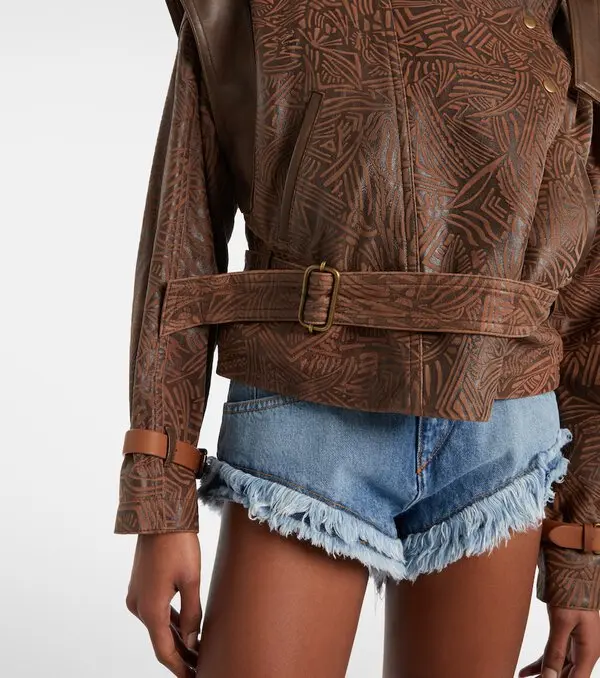 Isabel Marant Étoile Erine Belted Leather Jacket