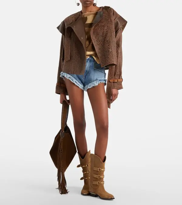 Isabel Marant Étoile Erine Belted Leather Jacket