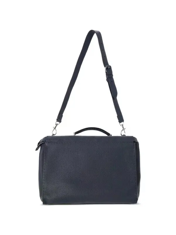 Fendi Large Peekaboo Leather Shoulder Bag - Blue