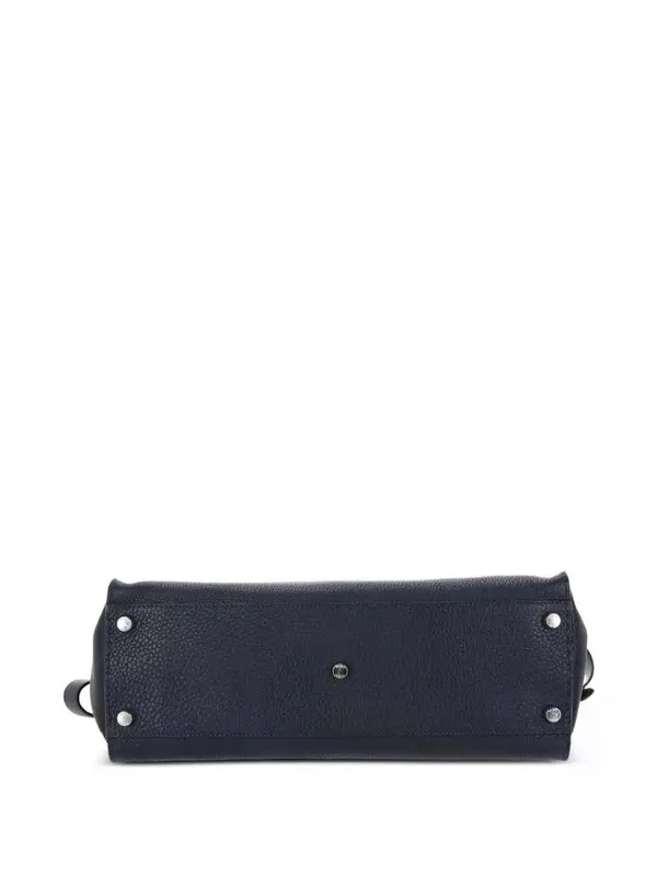 Fendi Large Peekaboo Leather Shoulder Bag - Blue