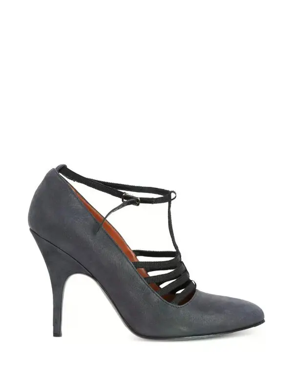 LANVIN Leather Strappy Pumps