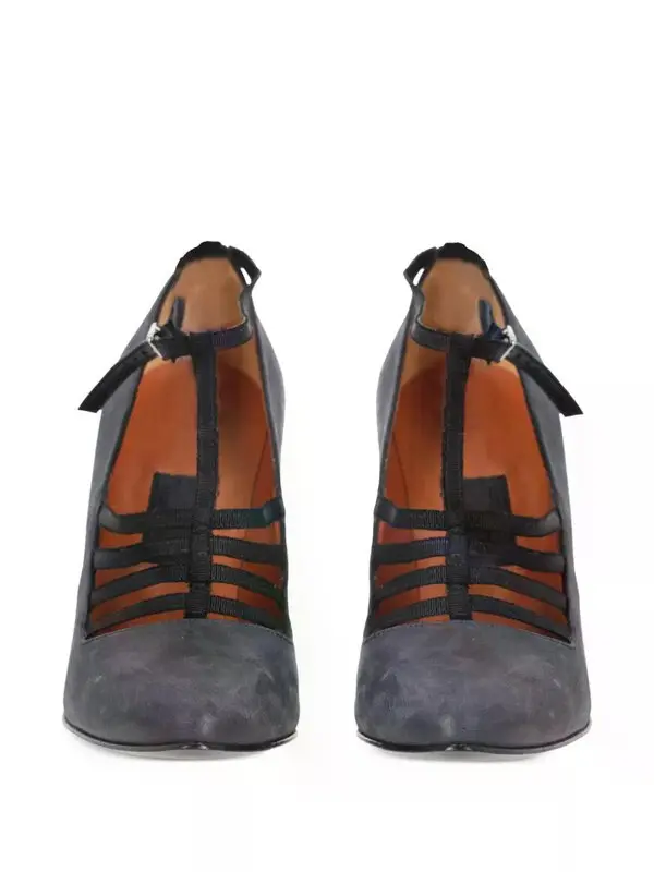 LANVIN Leather Strappy Pumps