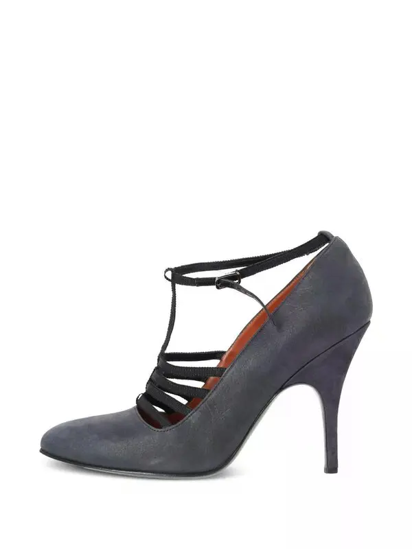 LANVIN Leather Strappy Pumps