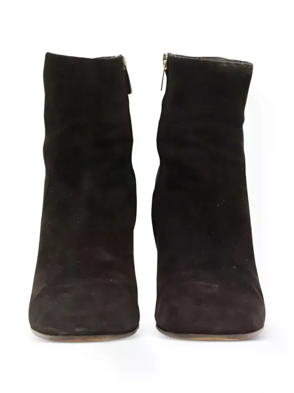 GIANVITO ROSSI Round-toe Suede Ankle Booties